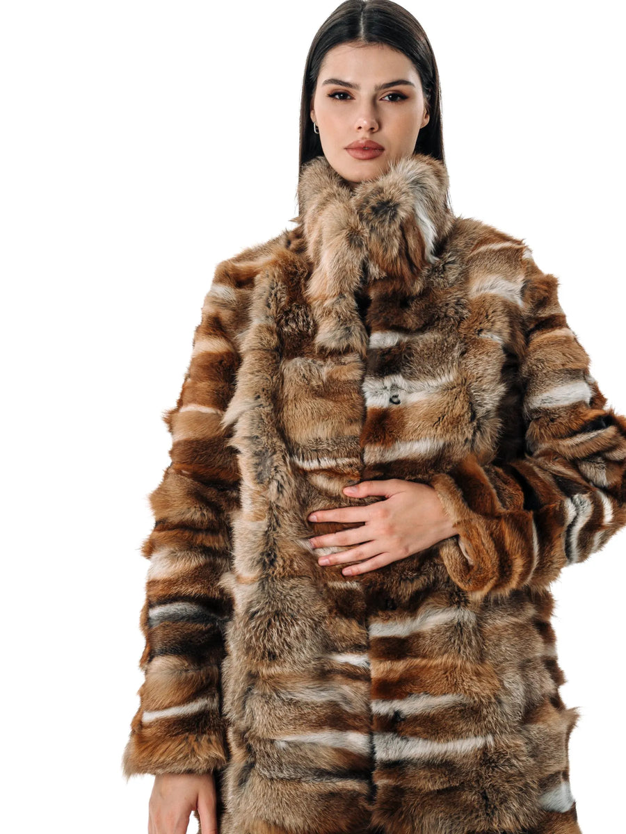 Fox Fur Full Lengh Coat for Women - Forestfox – Forestfox Fur Atelier