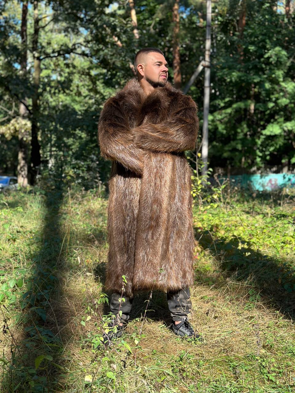 Full-Lengh Beaver Fur Coat for Men - Forestfox – Forestfox Fur Atelier